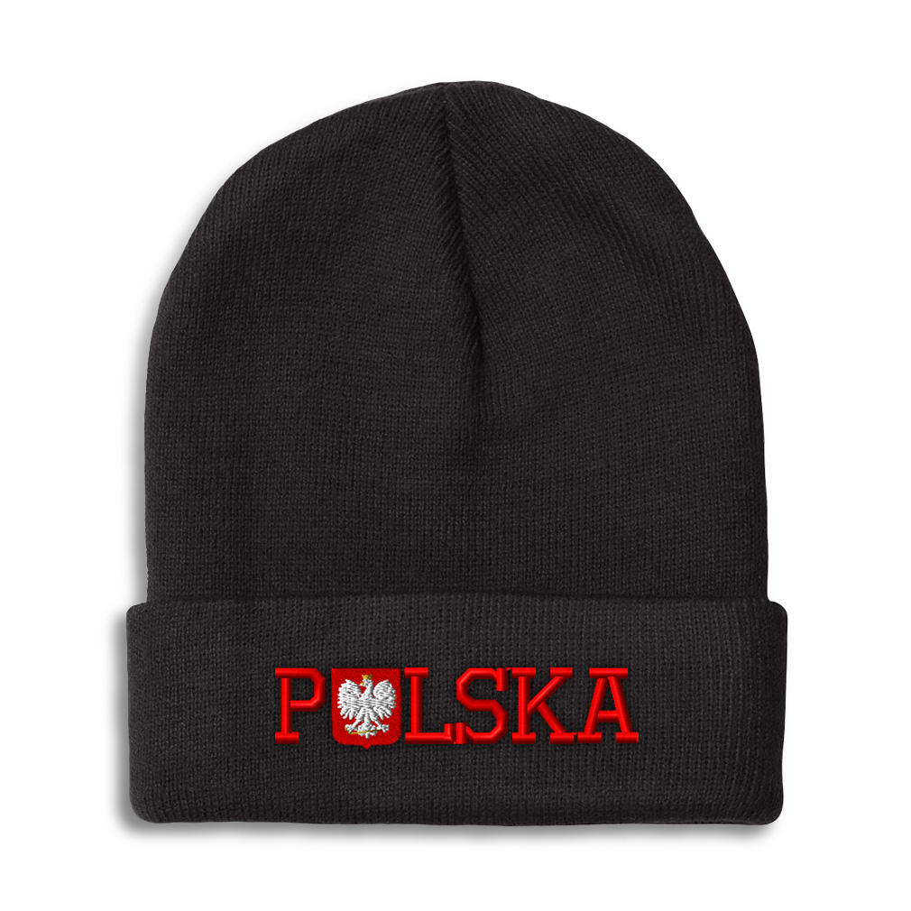 Beanies for Men Polish Flag Polska A Embroidery Winter Hats Women Skull ...