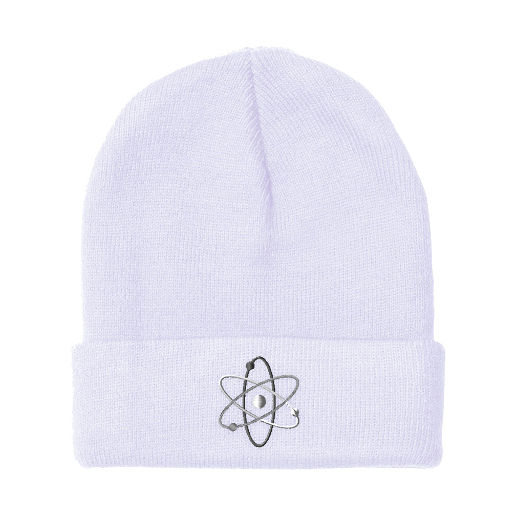 Beanies for Men Science Atom Embroidery Winter Hats Women Acrylic Skull ...