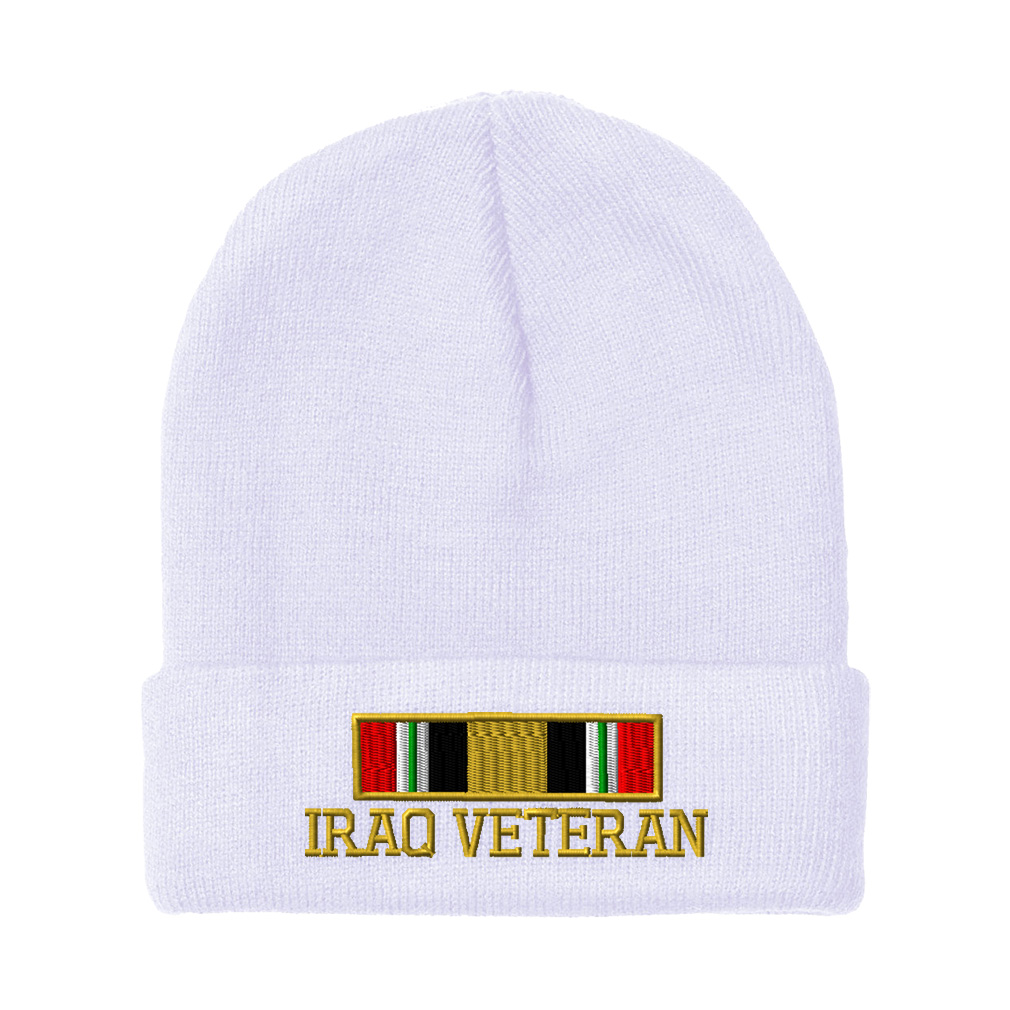 Beanies for Men Iraq War Veteran A Embroidery Winter Hats Women Skull ...