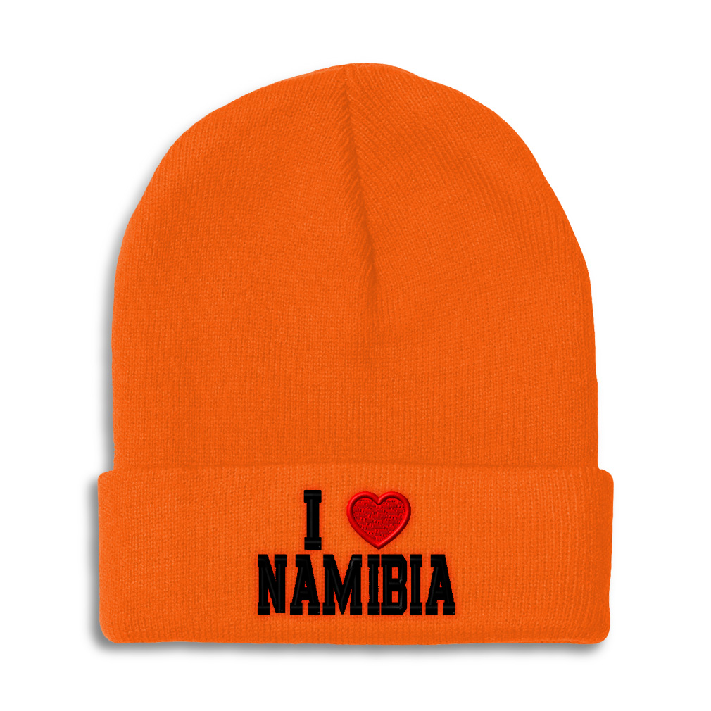 Beanies for Men I Love Namibia I Love Winter Hats for Women Acrylic ...