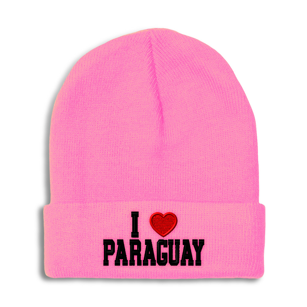 Beanies for Men I Love Paraguay I Love Winter Hats for Women Acrylic ...