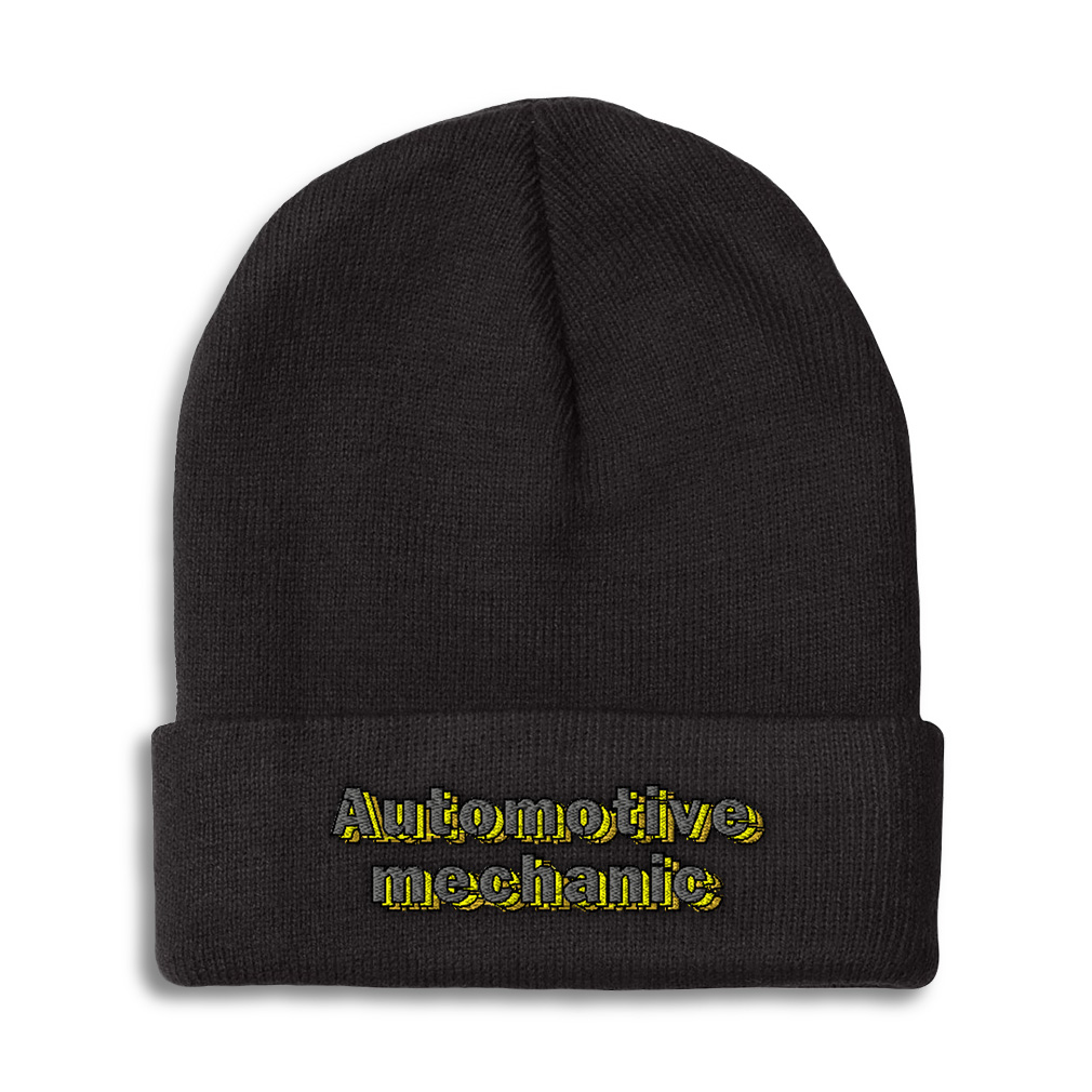 Beanies for Men Automotive Mechanic Winter Hats for Women Acrylic Skull ...