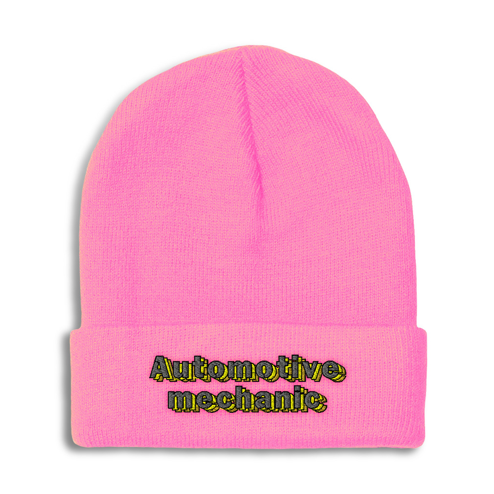 Beanies for Men Automotive Mechanic Winter Hats for Women Acrylic Skull ...