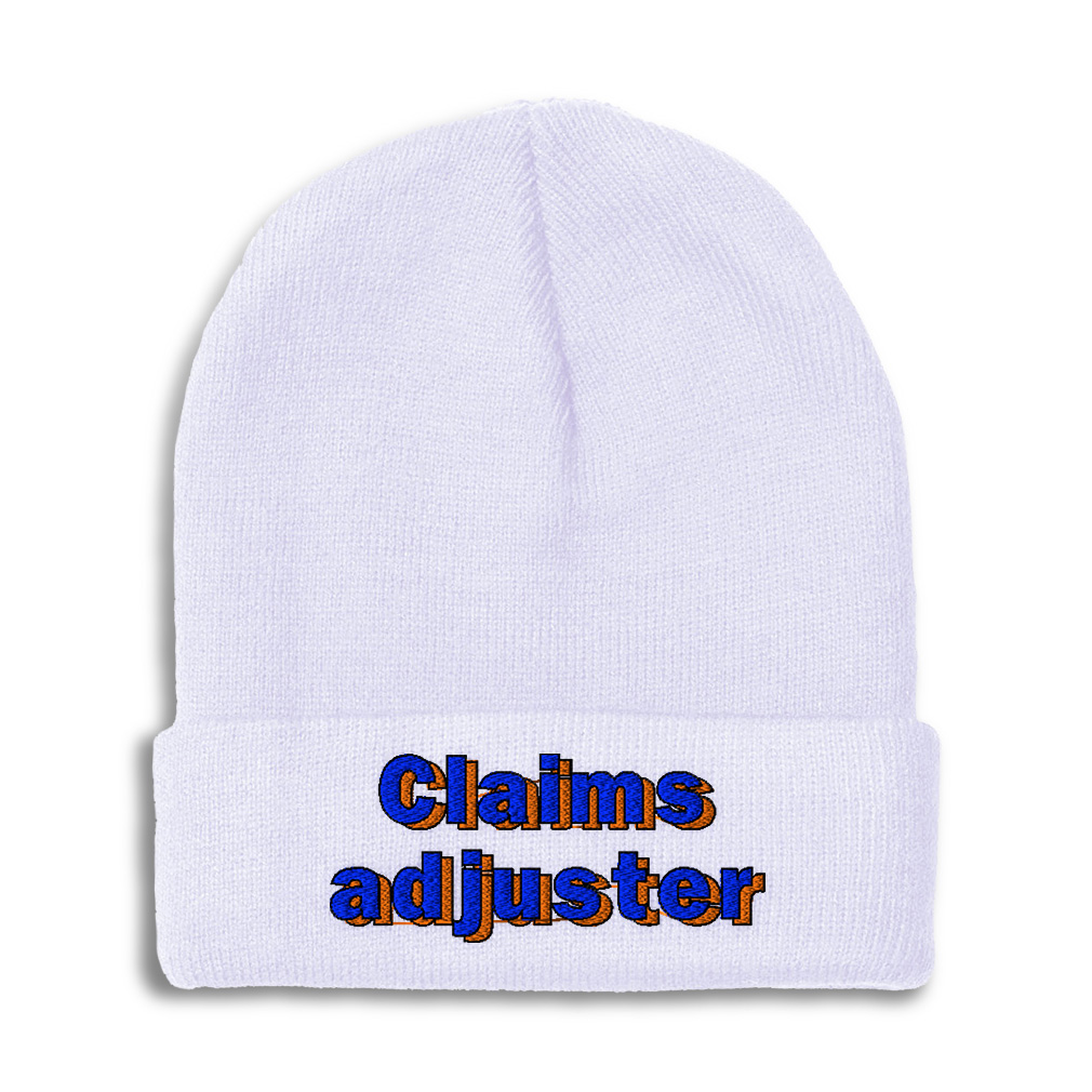 Beanies for Men Claims Adjuster Winter Hats for Women Acrylic Skull Cap ...