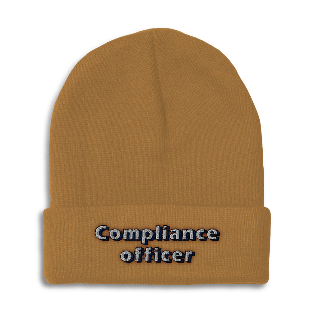 Beanies for Men Compliance Officer Winter Hats for Women Acrylic Skull ...