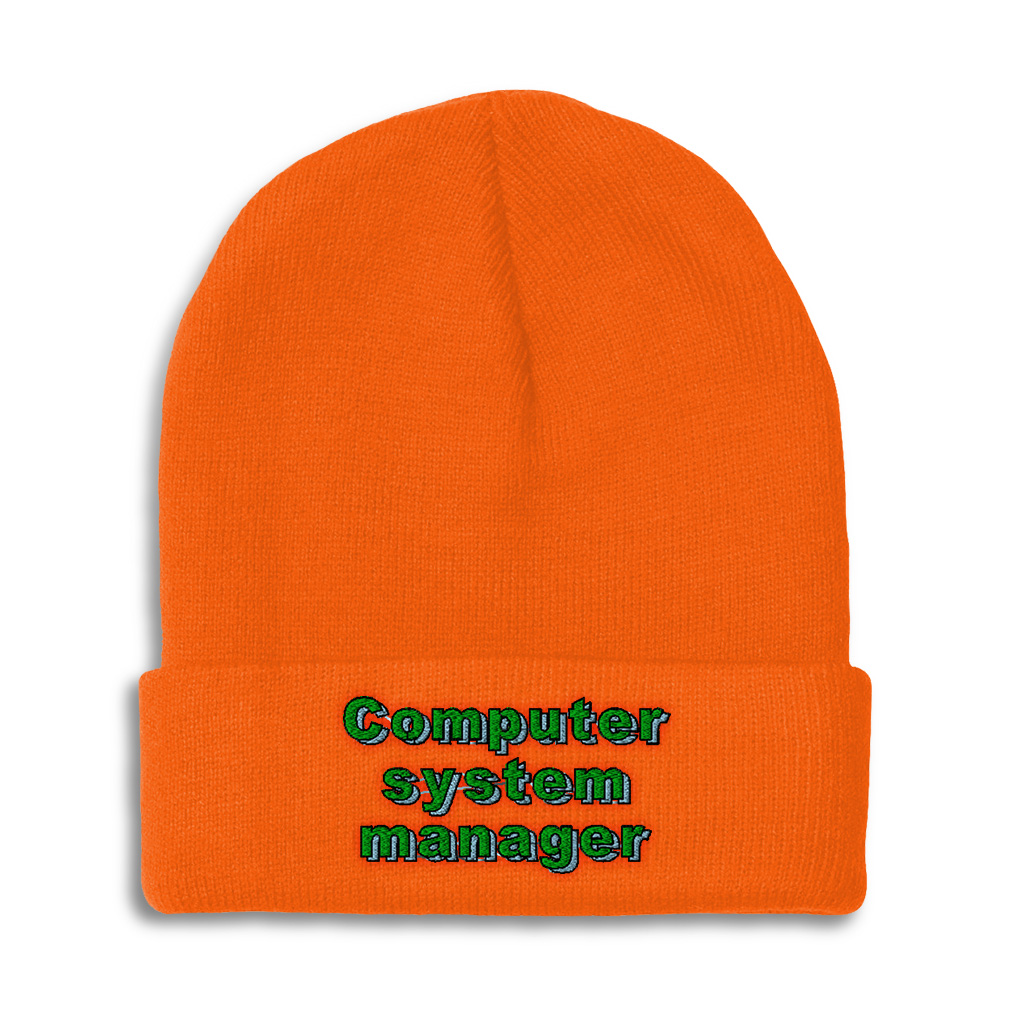 Beanies for Men Computer System Manager Winter Hats for Women Acrylic ...