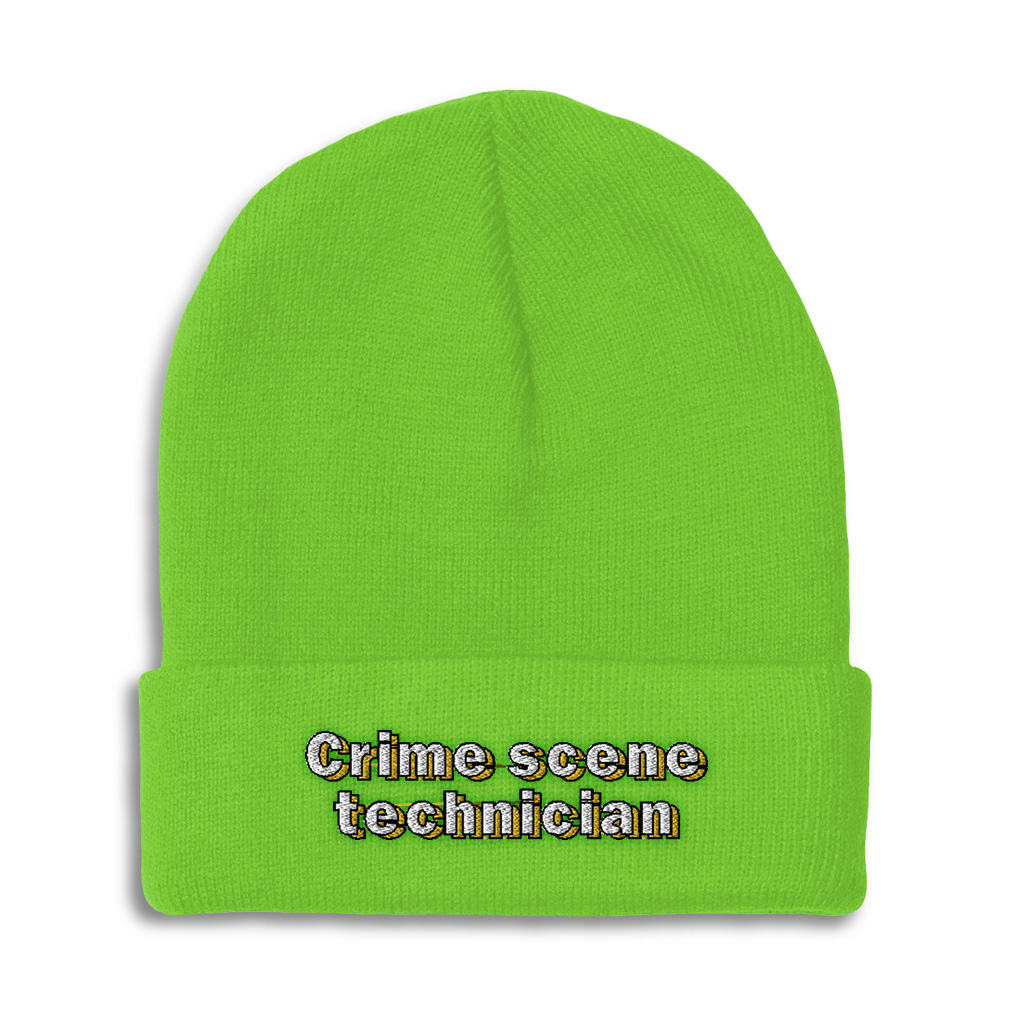 Beanies for Men Crime Scene Technician Winter Hats for Women Acrylic ...
