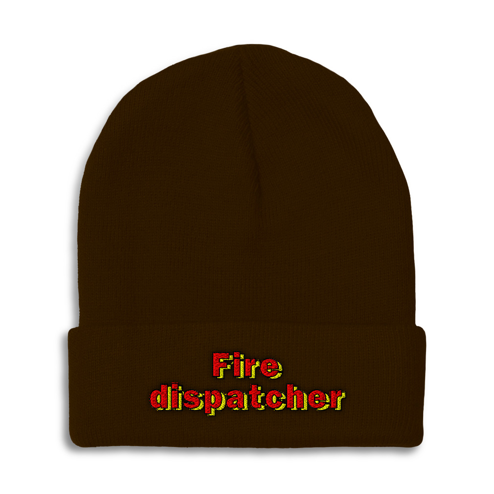 Beanies for Men Fire Dispatcher Winter Hats for Women Acrylic Skull Cap ...
