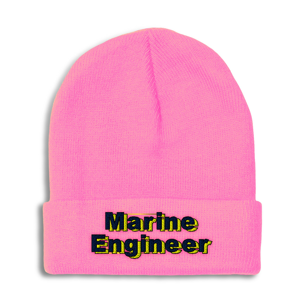 Beanies for Men Marine Engineer Winter Hats for Women Acrylic Skull Cap ...