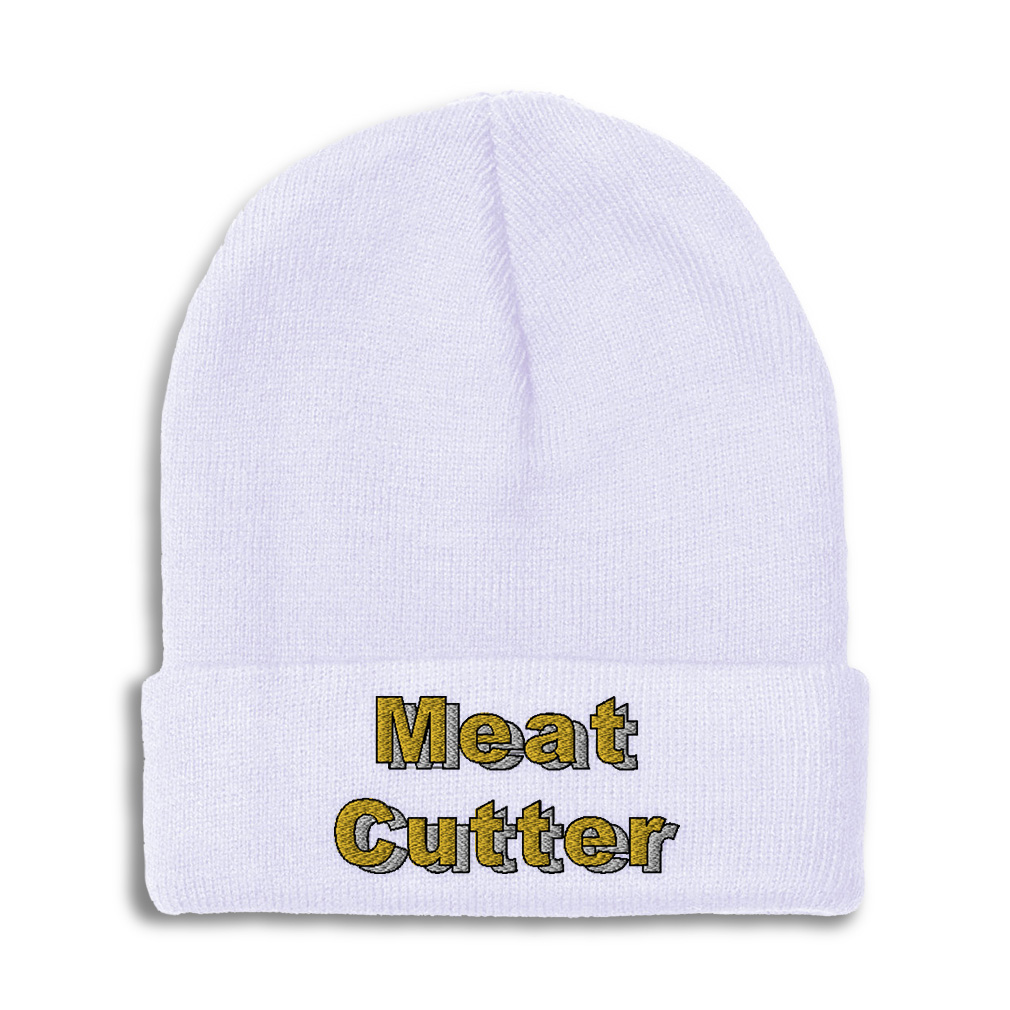 Beanies for Men Meat Cutter Winter Hats for Women Acrylic Skull Cap 1 ...
