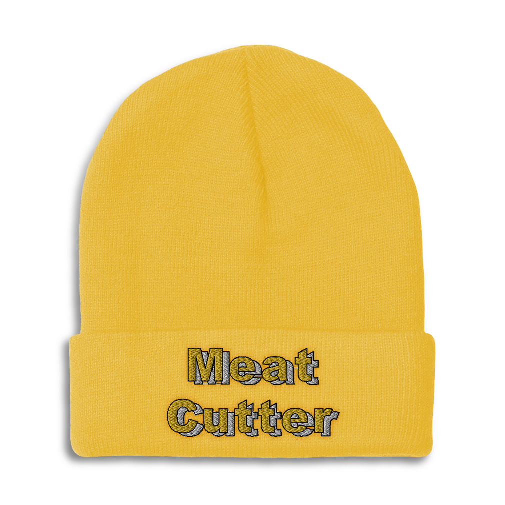 Beanies for Men Meat Cutter Winter Hats for Women Acrylic Skull Cap 1 ...