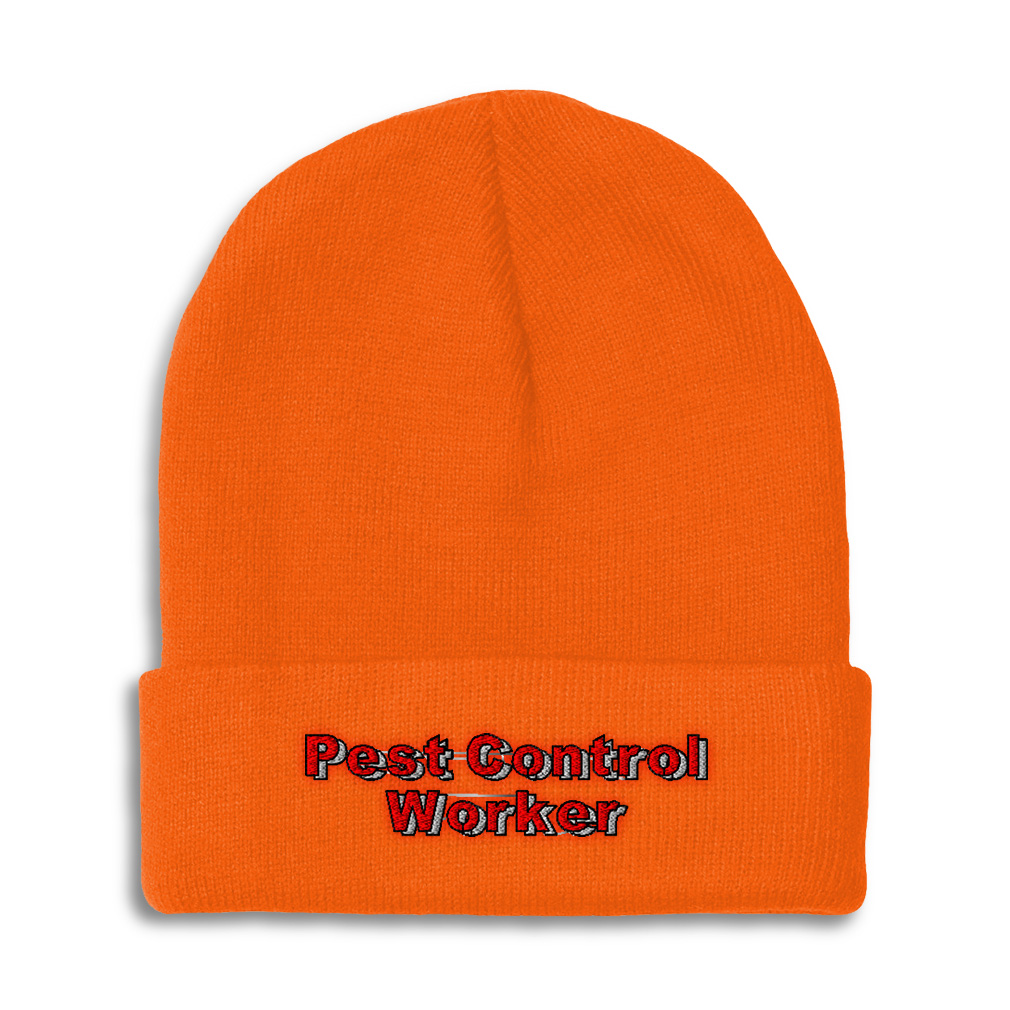 Beanies for Men Pest Control Worker Winter Hats for Women Acrylic Skull ...