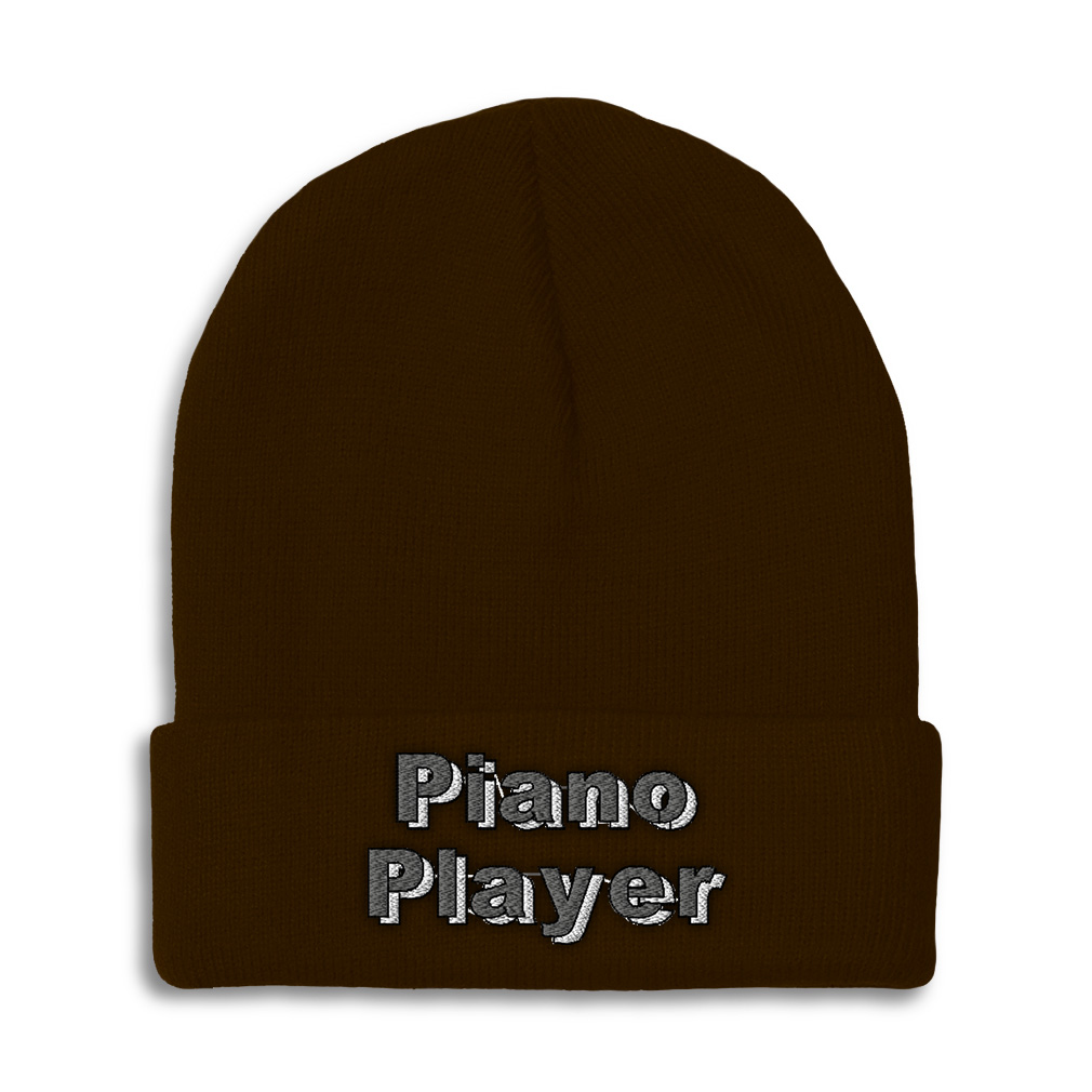 Beanies for Men Piano Player Winter Hats for Women Acrylic Skull Cap 1 ...