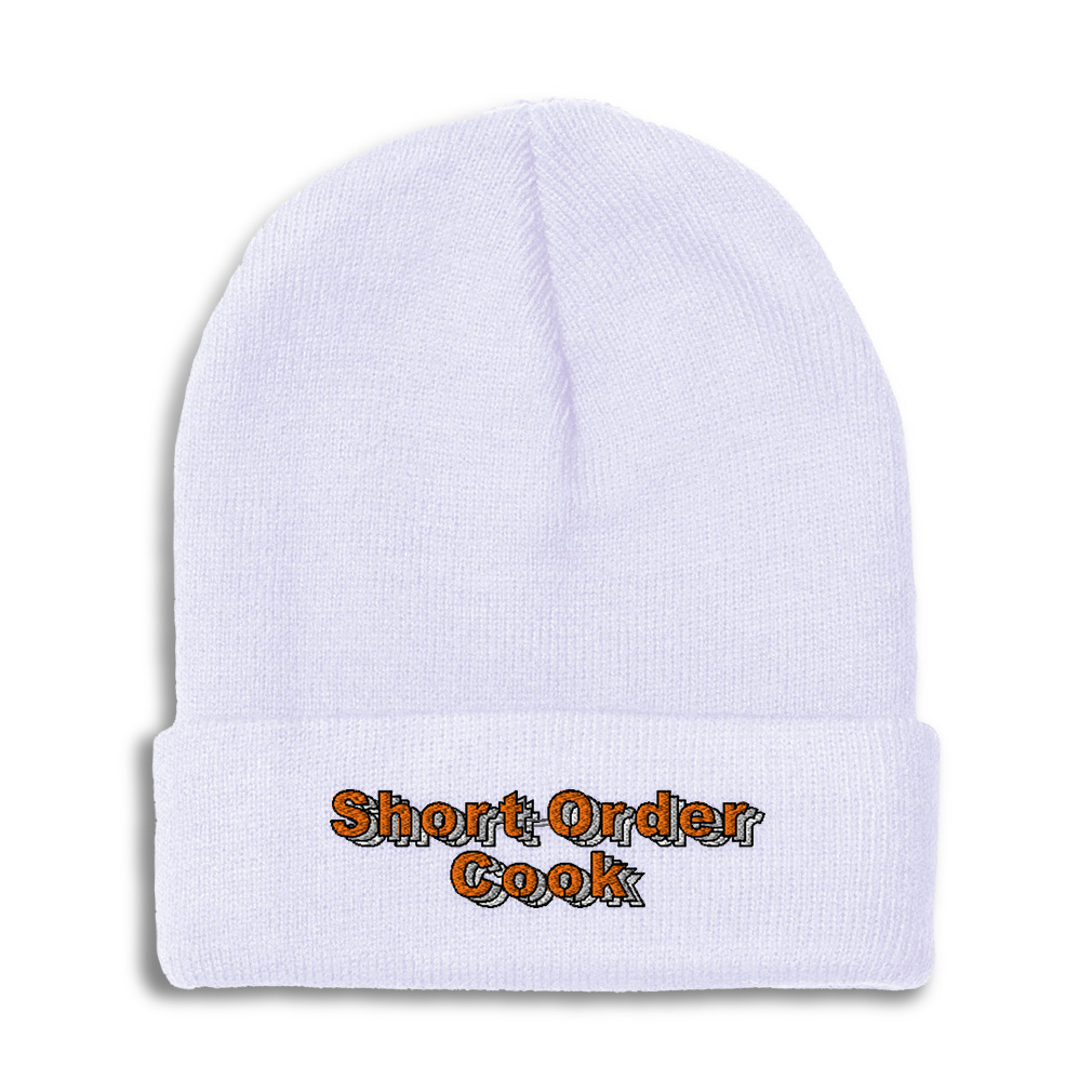 Beanies for Men Short Order Cook Winter Hats for Women Acrylic Skull ...