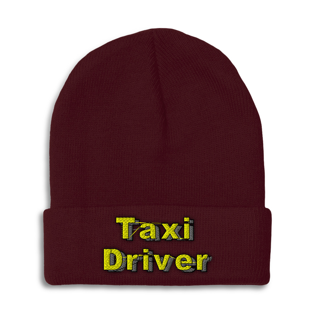 Beanies for Men Taxi Driver Winter Hats for Women Acrylic Skull Cap 1 ...