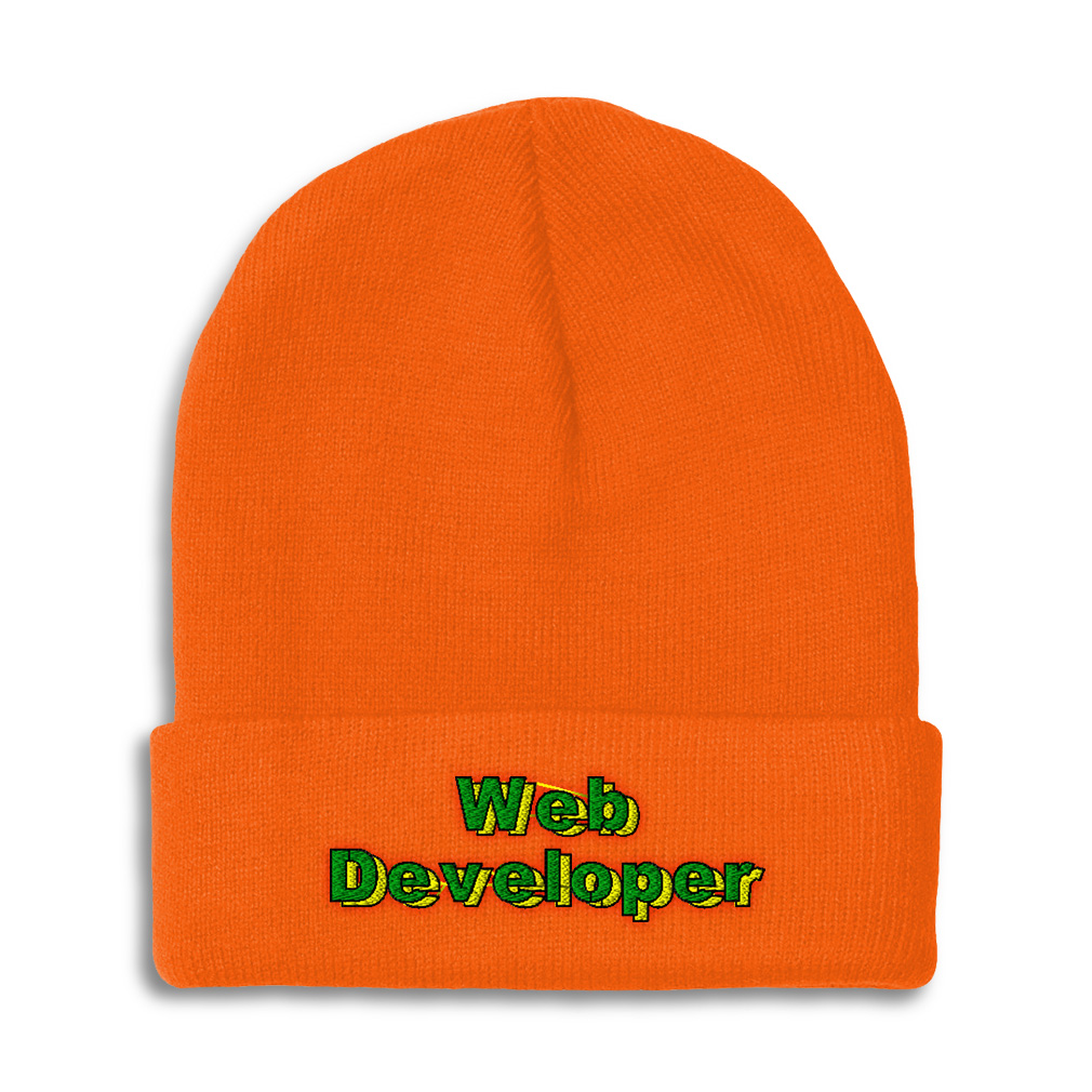 Beanies for Men Web Developer Winter Hats for Women Acrylic Skull Cap 1 ...