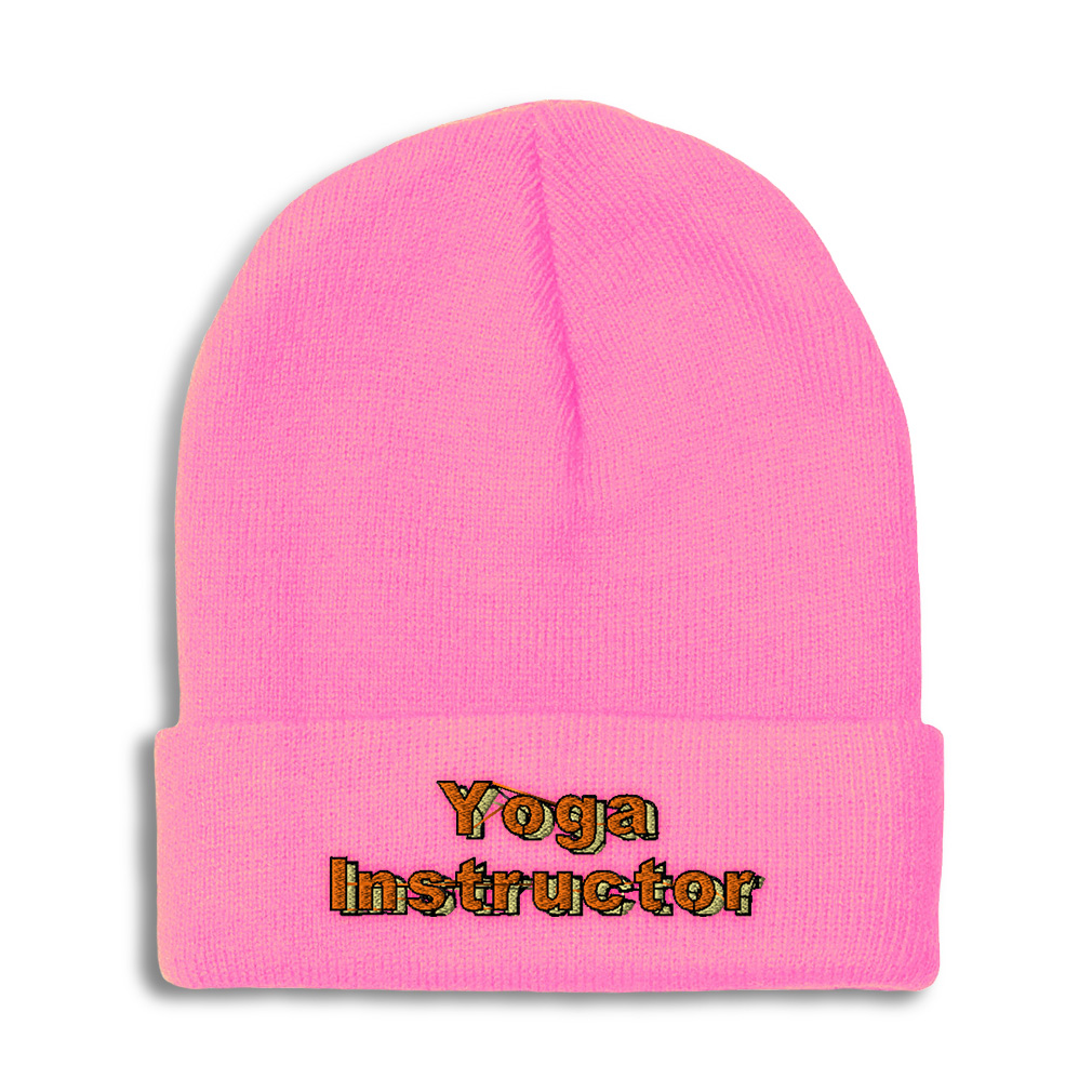 Beanies for Men Yoga Instructor Winter Hats for Women Acrylic Skull Cap ...