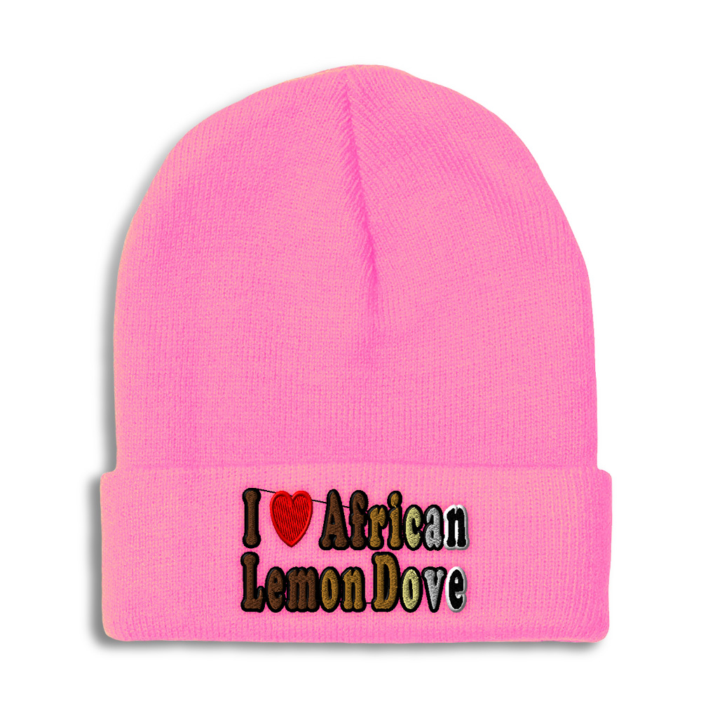 Beanies for Men I Love African Lemon Dove Winter Hats for Women Skull ...