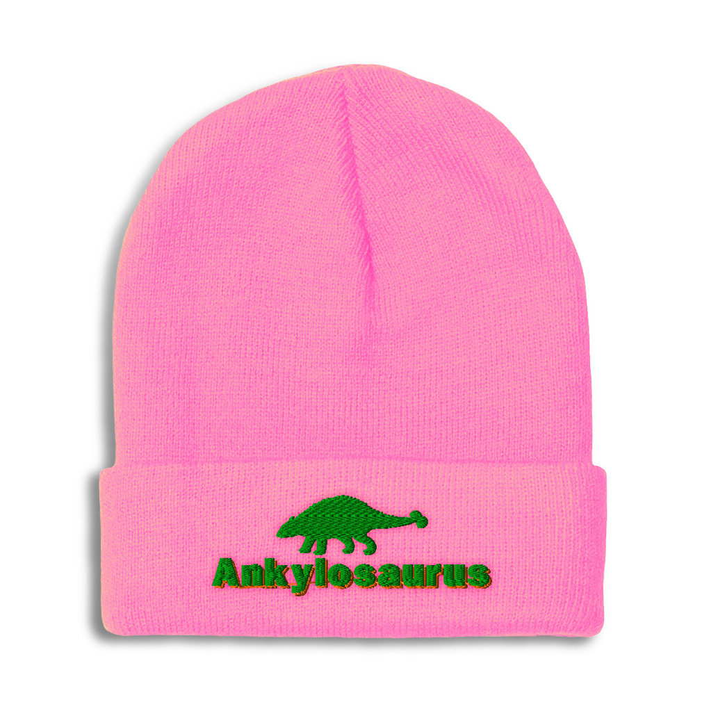 Beanies for Men Ankylosaurus Winter Hats for Women Acrylic Skull Cap 1 ...