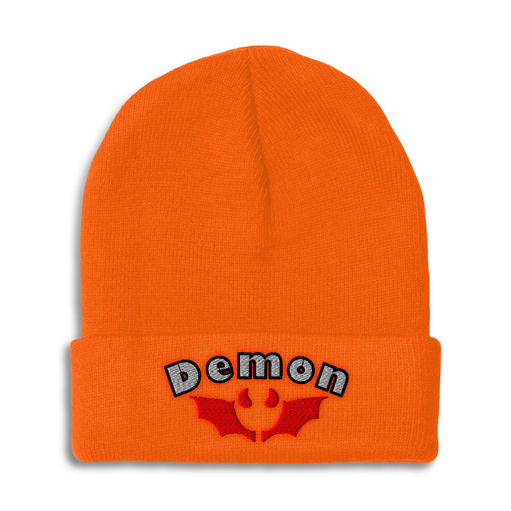 Beanies for Men Demon Winter Hats for Women Acrylic Skull Cap 1 Size | eBay