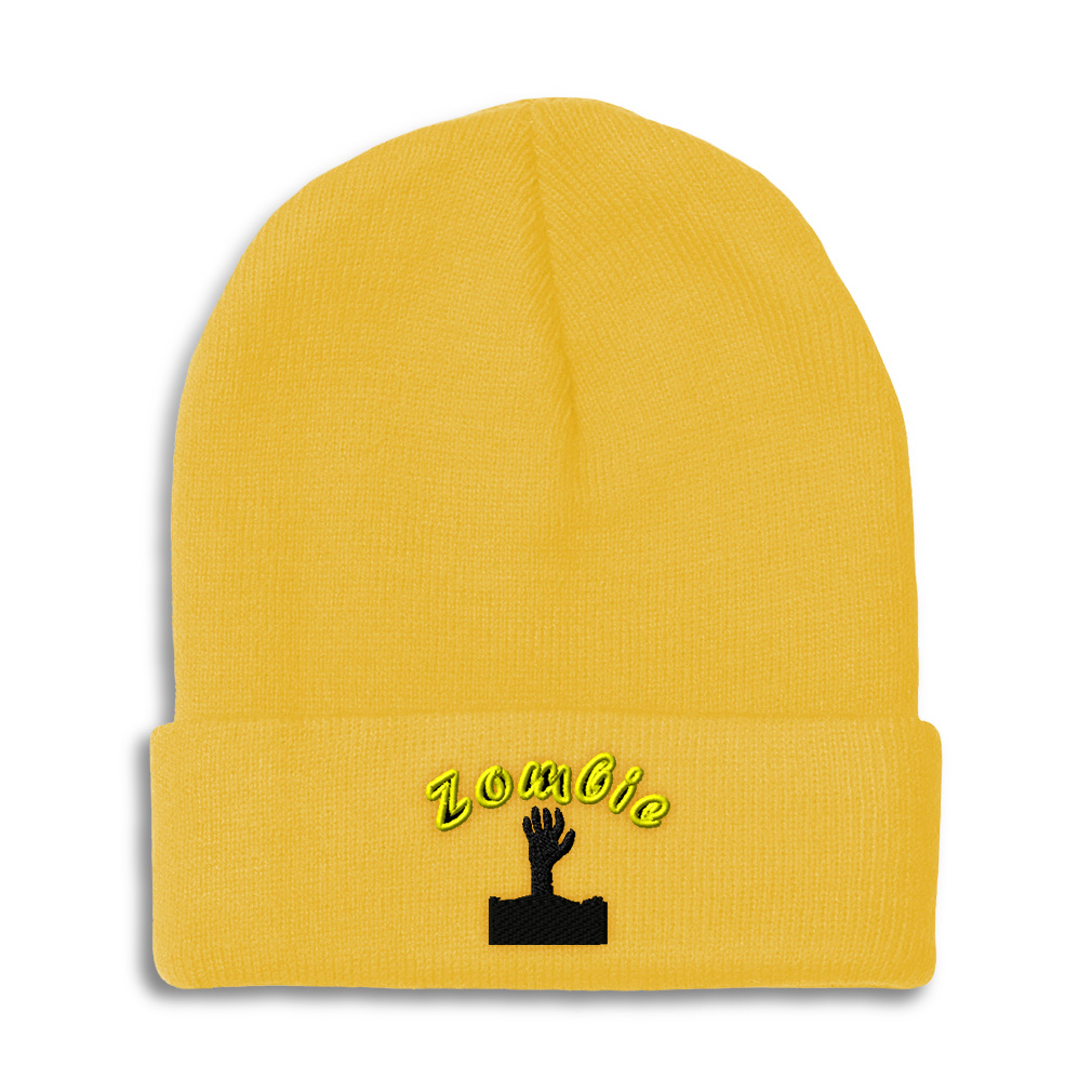 Beanies for Men Zombie Winter Hats for Women Acrylic Skull Cap 1 Size ...