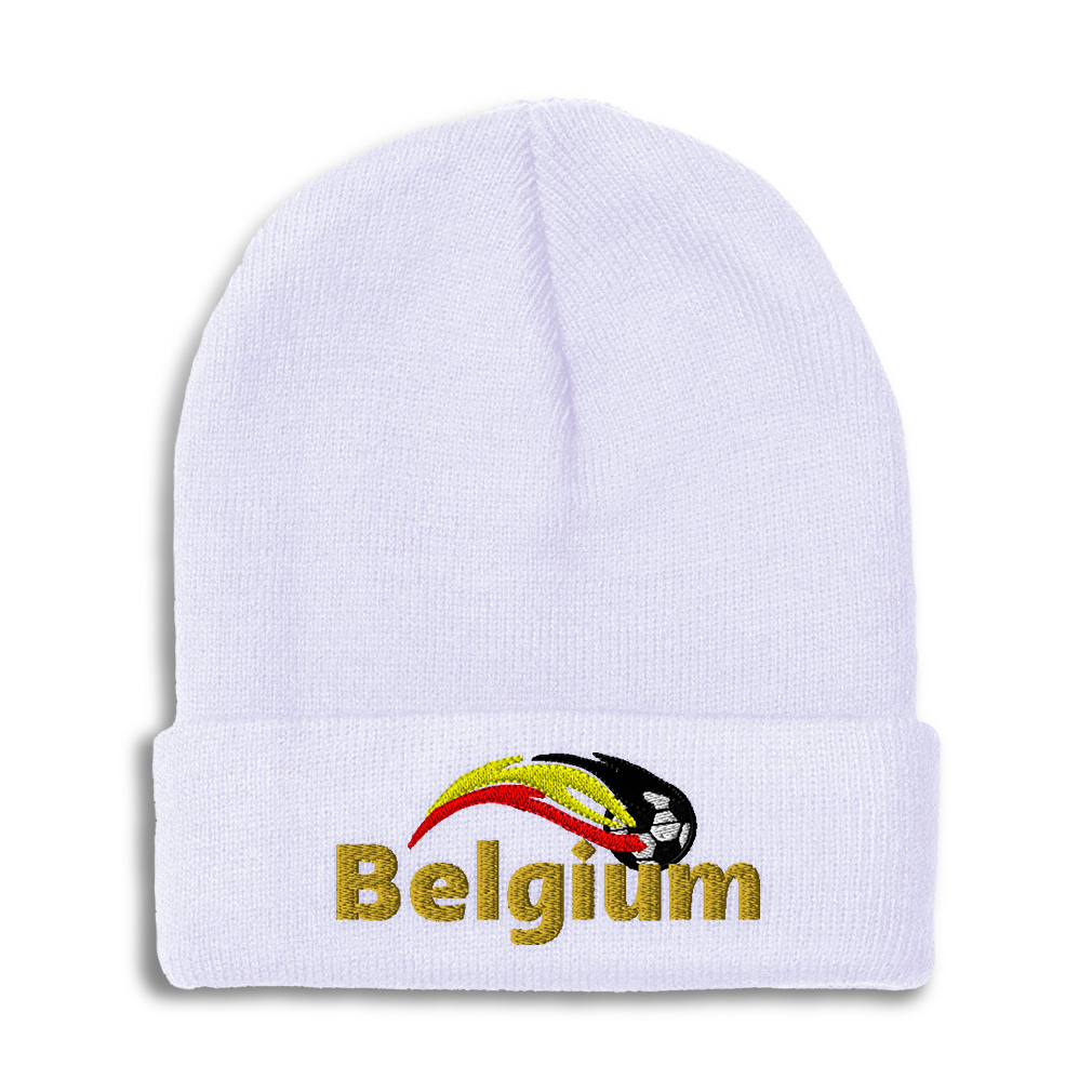 Beanies for Men Belgium Soccer World Cup Winter Hats for Women Acrylic ...