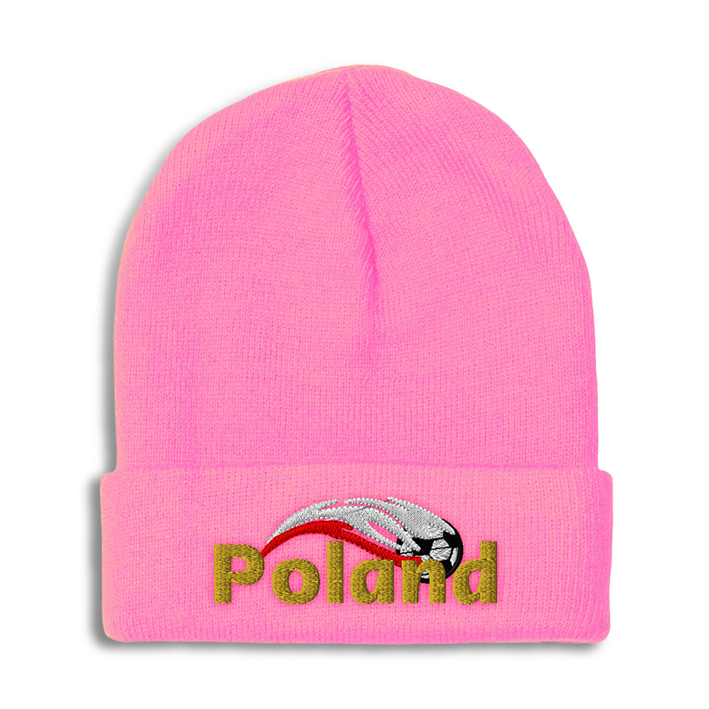 Beanies for Men Poland Soccer World Cup Winter Hats for Women Acrylic ...