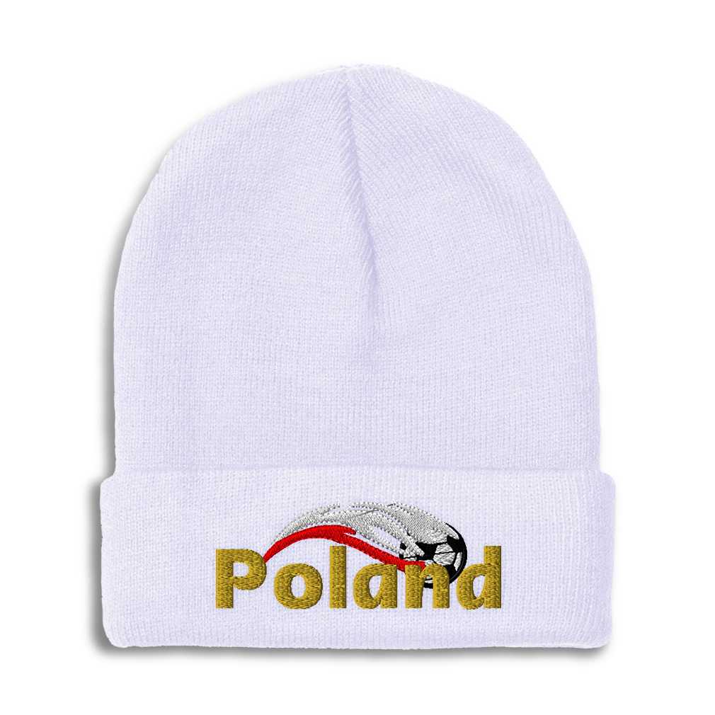 Beanies for Men Poland Soccer World Cup Winter Hats for Women Acrylic ...