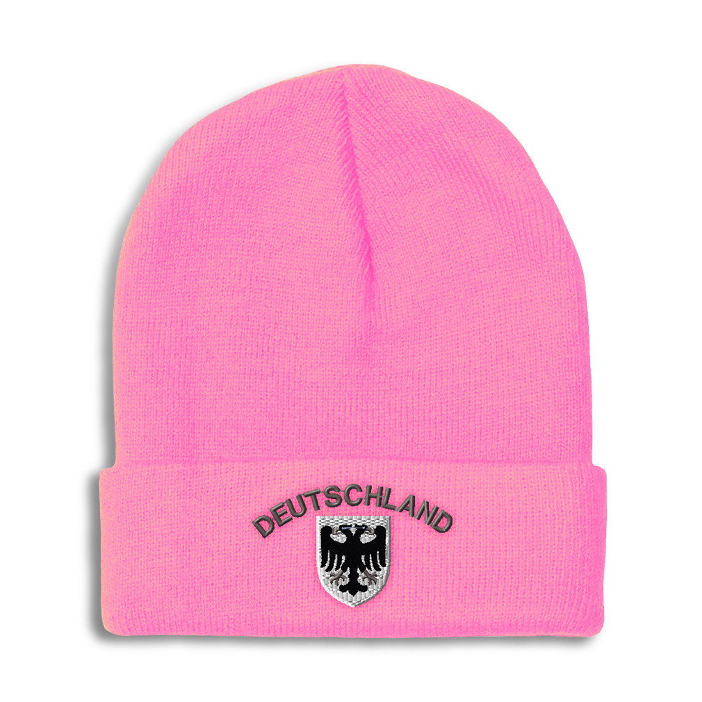 Beanies for Men Deutschland Black German Eagle Embroidery Acrylic Skull ...