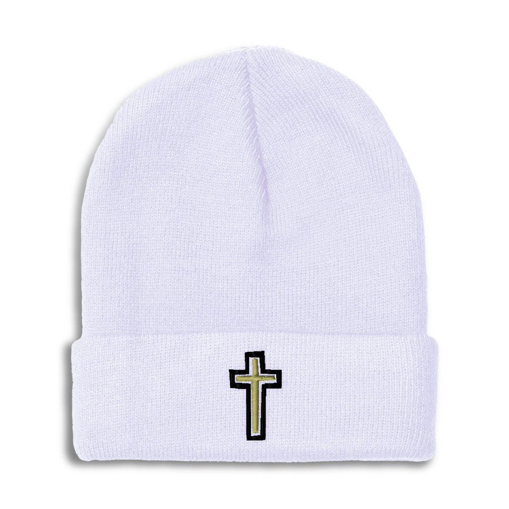 Beanies for Men Chaplain Cross Jesus God Embroidery Winter Hats Women ...