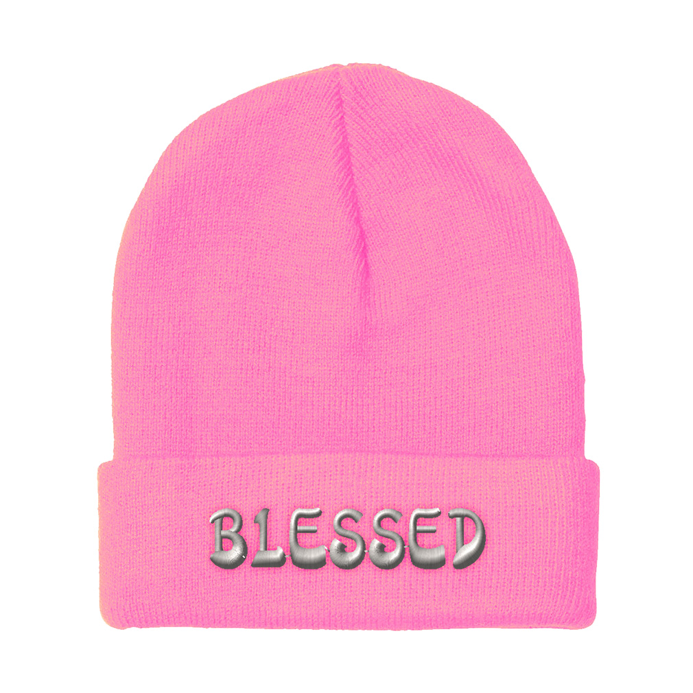Beanies for Men Blessed Embroidery God Winter Hats Women Acrylic Skull ...